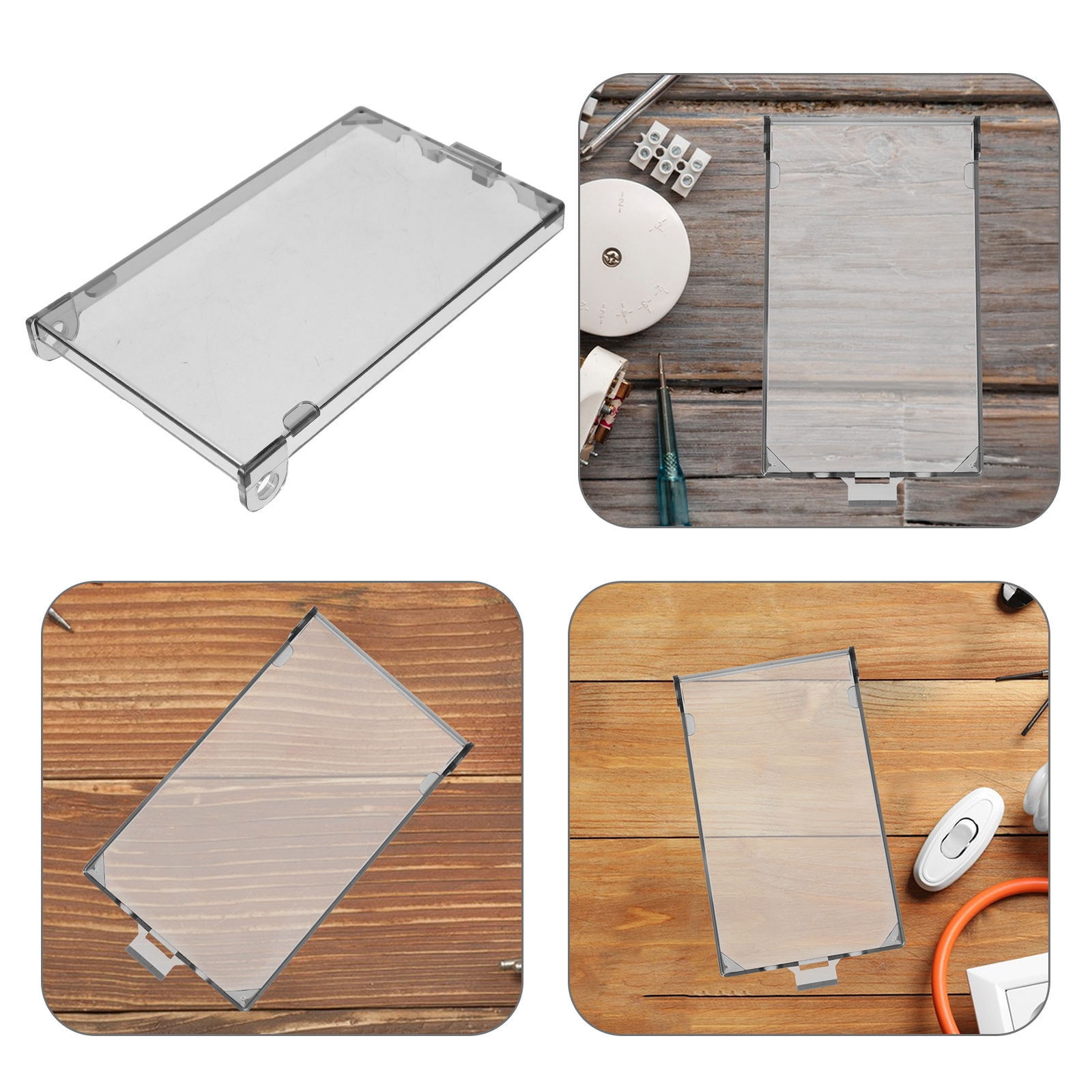 TABLZONE Electrical Outlet Protective Cover Plastic Grey 1Pack ...