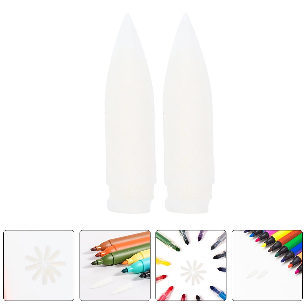 TABLZONE White Nylon Marker Pen Points 100Pcs Smooth Paint Flow For ...