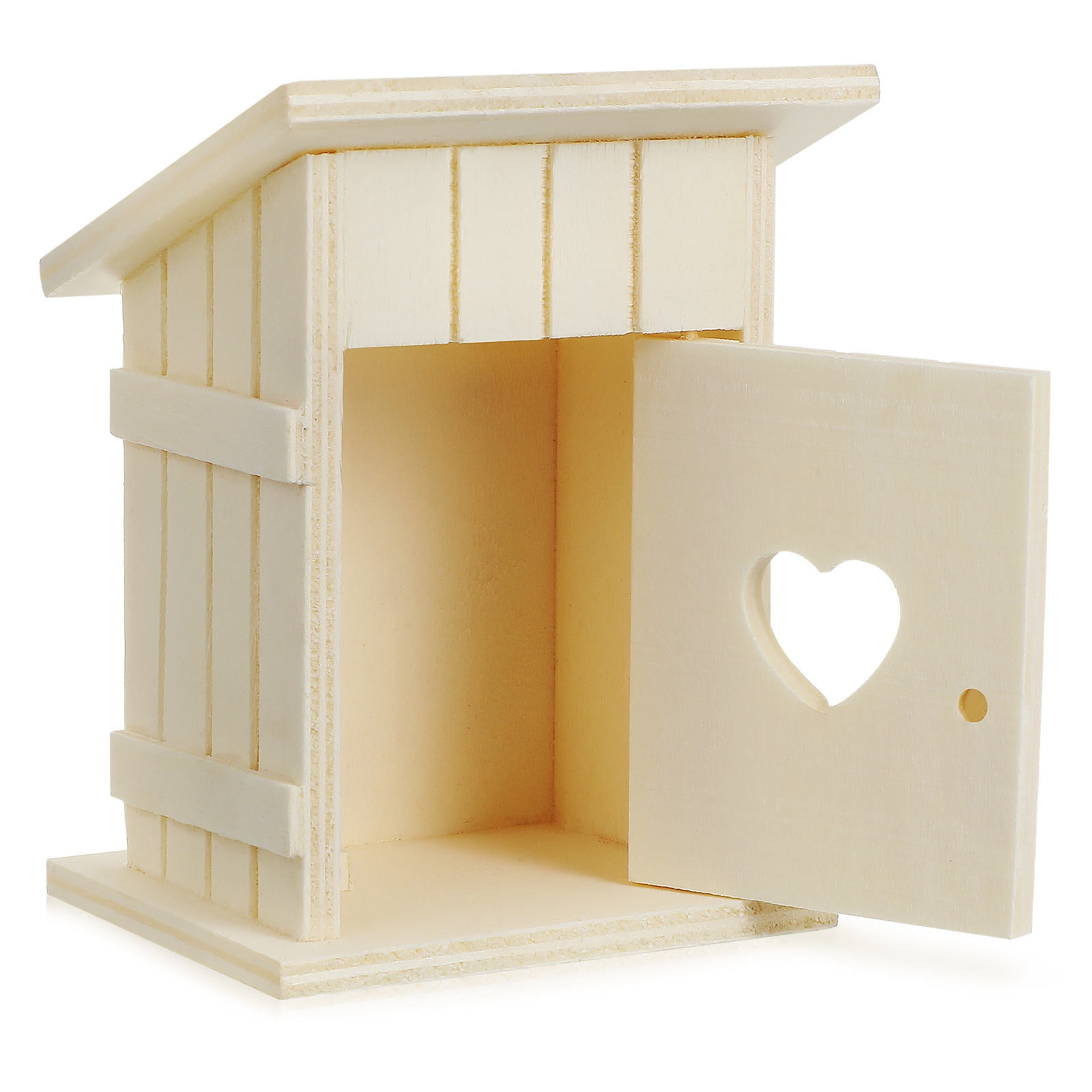 TABLZONE Wooden Bird Hut for Outdoor Garden Decor Encouraging Wildlife ...