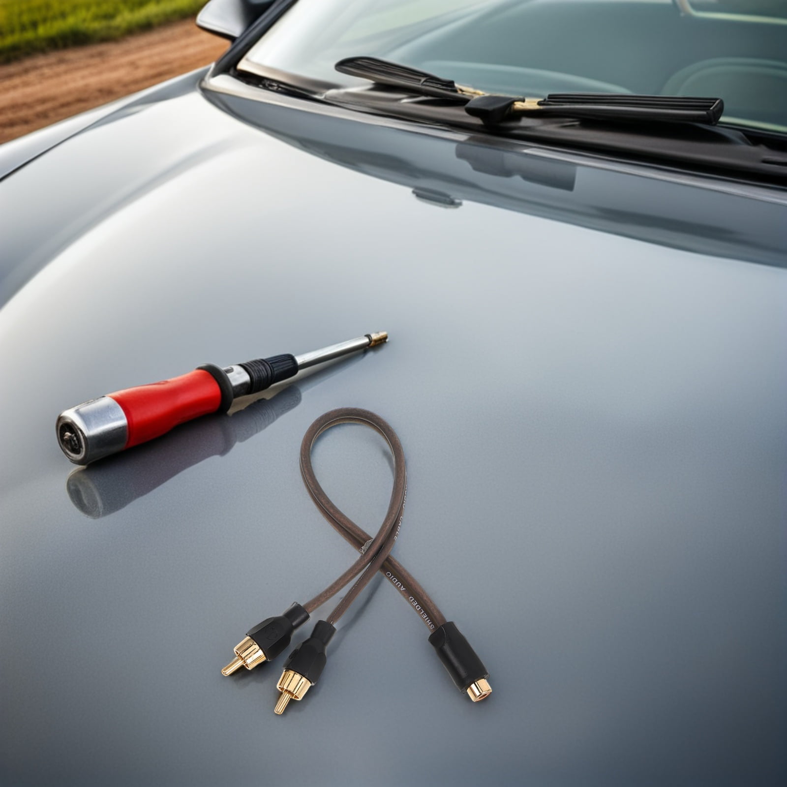 TABLZONE Multi-Color Copper Audio Cable Splitter for Car Speakers and ...