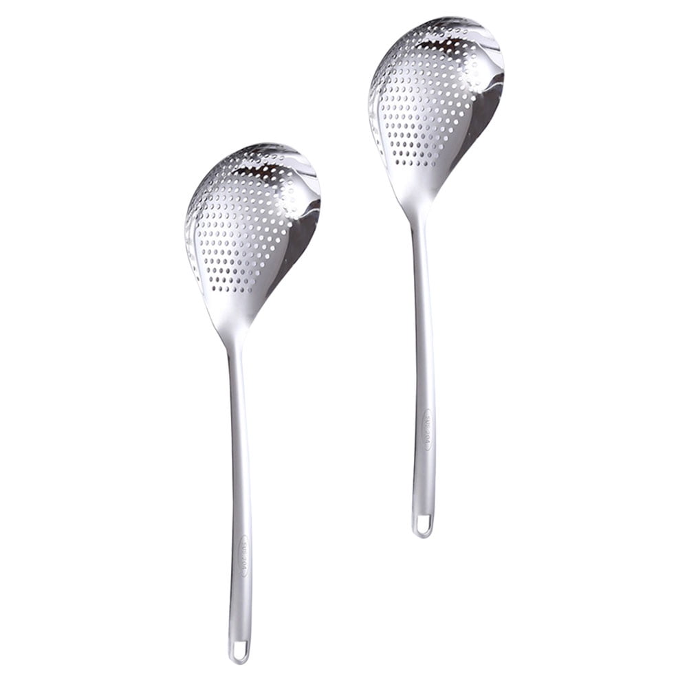 TABLZONE cooking spoons 2Pack Stainless Steel for Draining in Kitchens ...