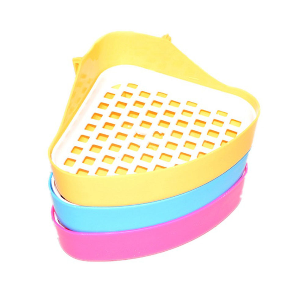 TABLZONE rabbits litter pan Triangle Potty Trainer Assorted Color Stain ...