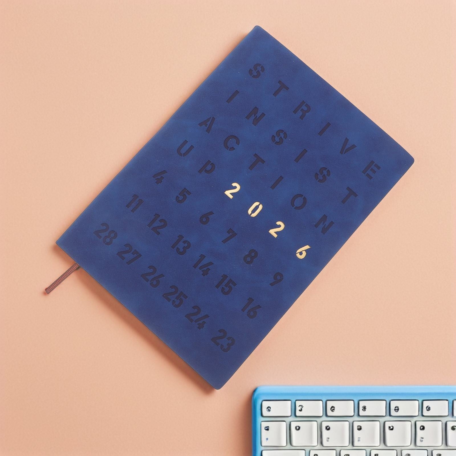 TABLZONE Weekly Planner Notebook Dark PU Notepad for Office Task ...