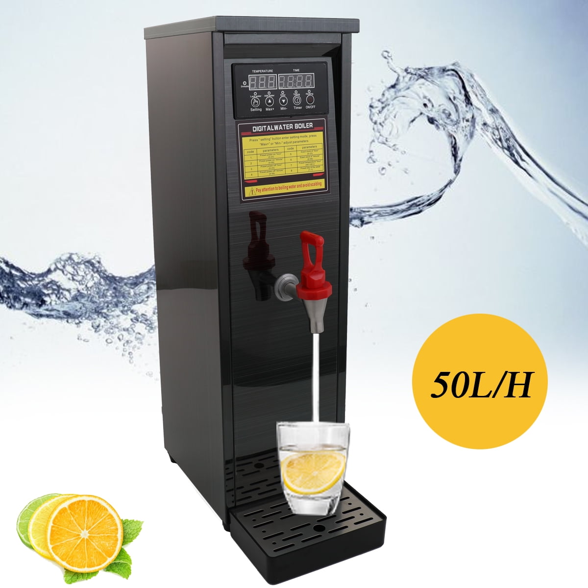 TABODD 12L Multifunction Commercial Coffee Machine Coffee Milk Espresso ...