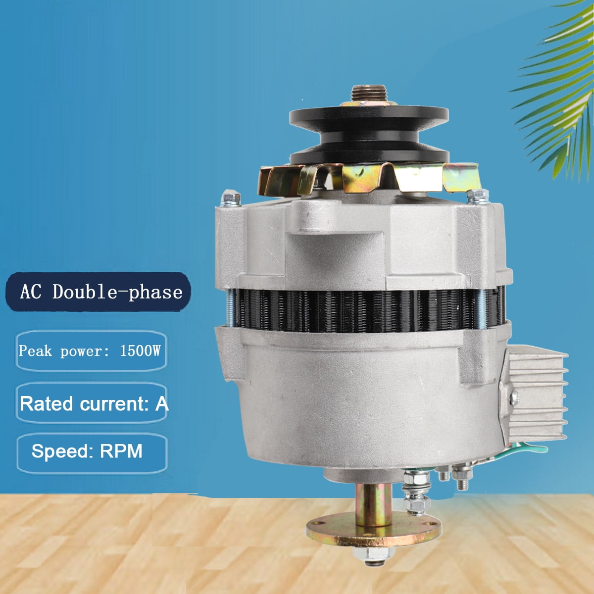 TABODD 1500W Copper Permanent Magnet Silicon Rectifier Generator 14V ...