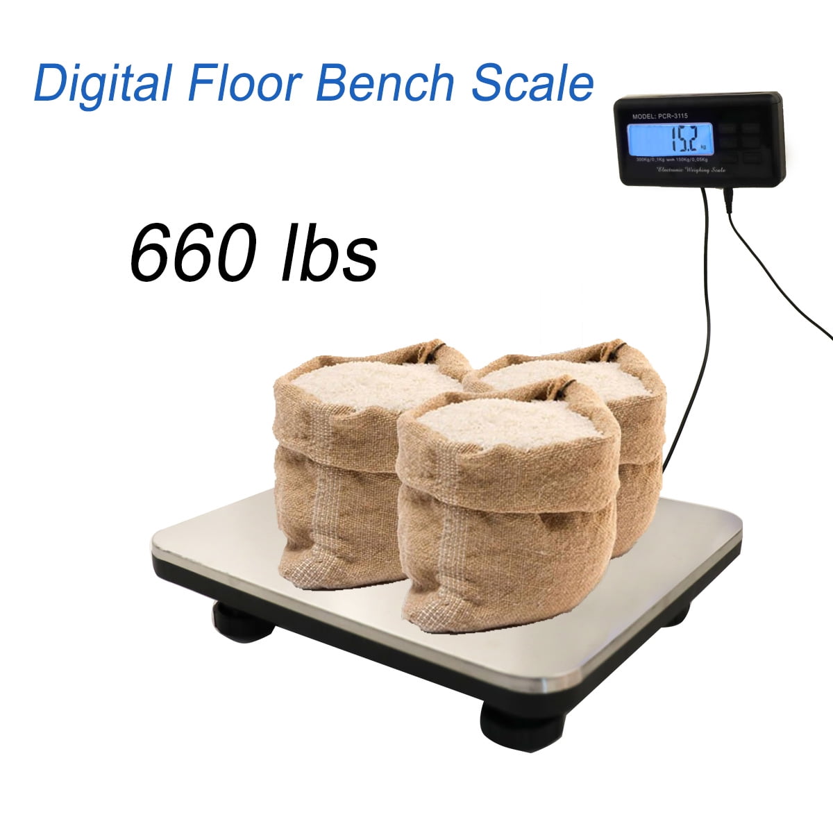 TABODD 660lbs LCD Digital Scale Postal Scale Platform 300kg Capacity ...