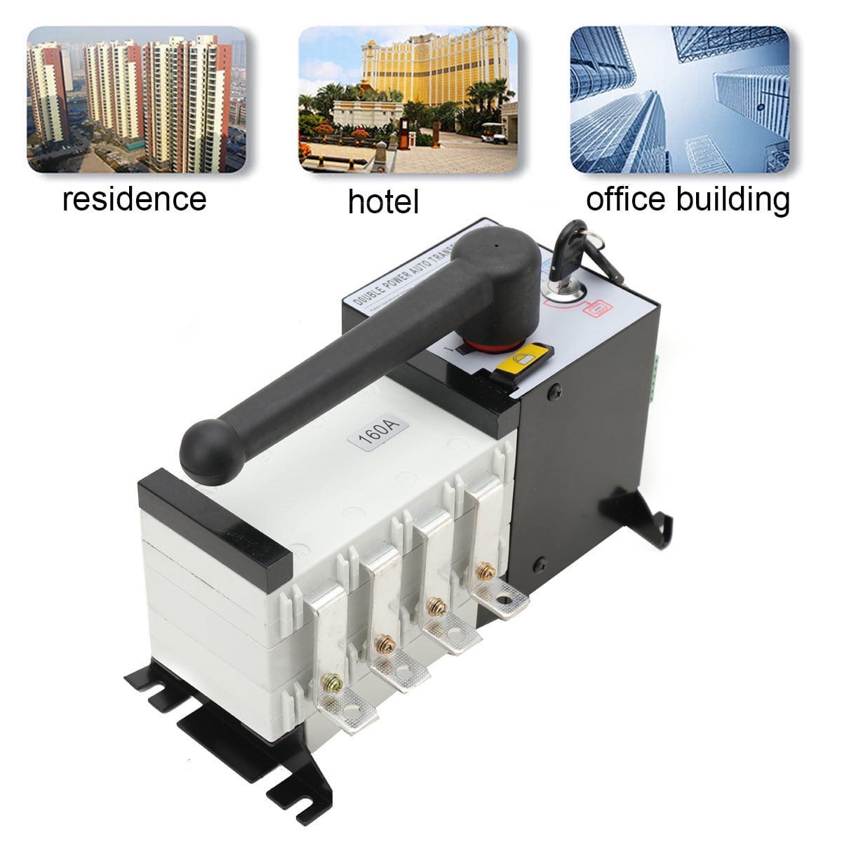 TABODD Dual Power Automatic Transfer Switch, 160A/4P 400V Isolation ...