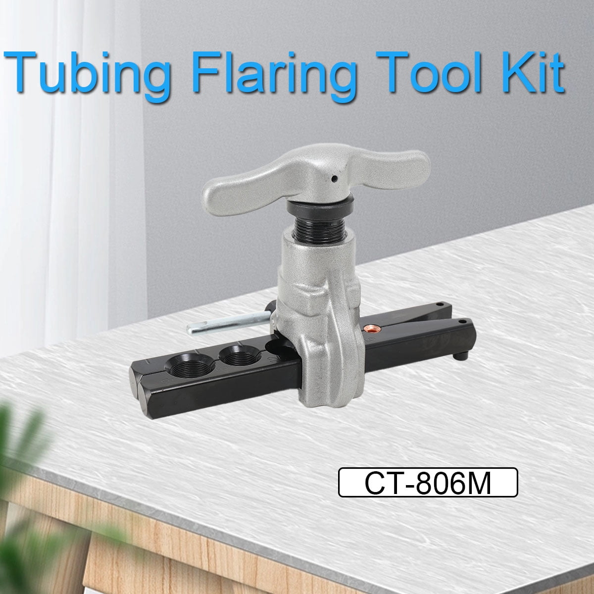 TABODD Flaring Tools Set Tubing Pipe 6 Dies Sizes 1/4-3/4inch 45 Degree ...