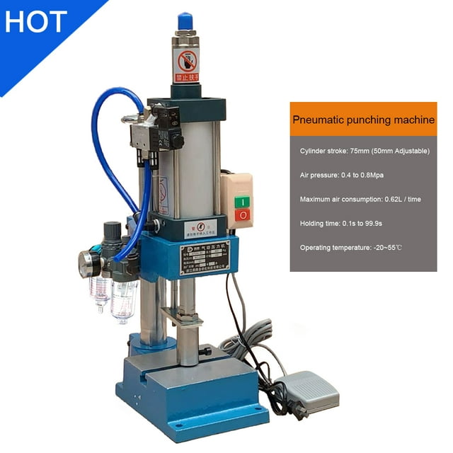TABODD Pneumatic Punch Press Machine 440LB/200KG Pressure, Desktop ...