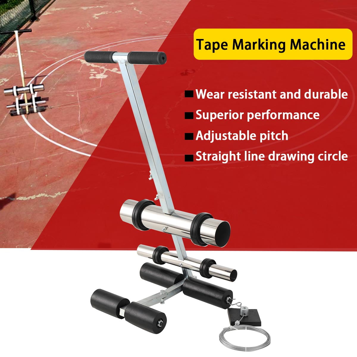 TABODD Tape Marking Machine Hand-Push Tape Sticking Machine Lane ...
