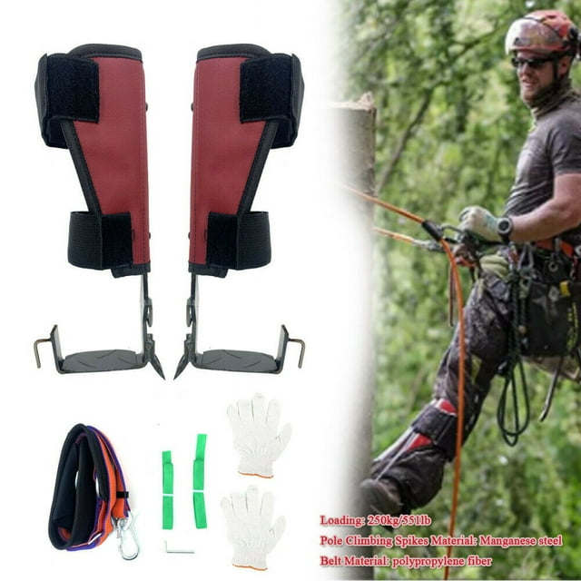 TABODD Tree Climbing Spikes 1 Pair, Tree Climbing Tool Steel Pole ...