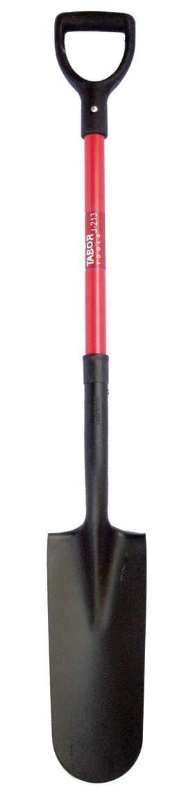 TABOR TOOLS Trench Shovel J213A – 31" Fiberglass D-Handle Narrow Spade ...