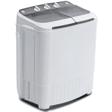 TABU 17.6lbs Portable Washing Machine,Electric Twin Tub Wash&Spin Combo ...