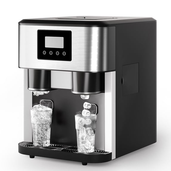 TABU Portable Countertop Ice Maker, 40Lbs/24H, Self Cleaning, Stainless ...