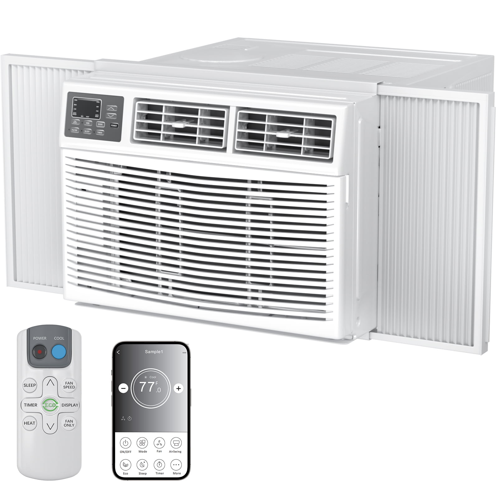TABU 12000 BTU Window Air Conditioner with Heat, Window AC Unit ...