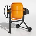 TABU Electric Cement Mixer,5.0 Cu ft Freestanding Concrete Mixer with ...