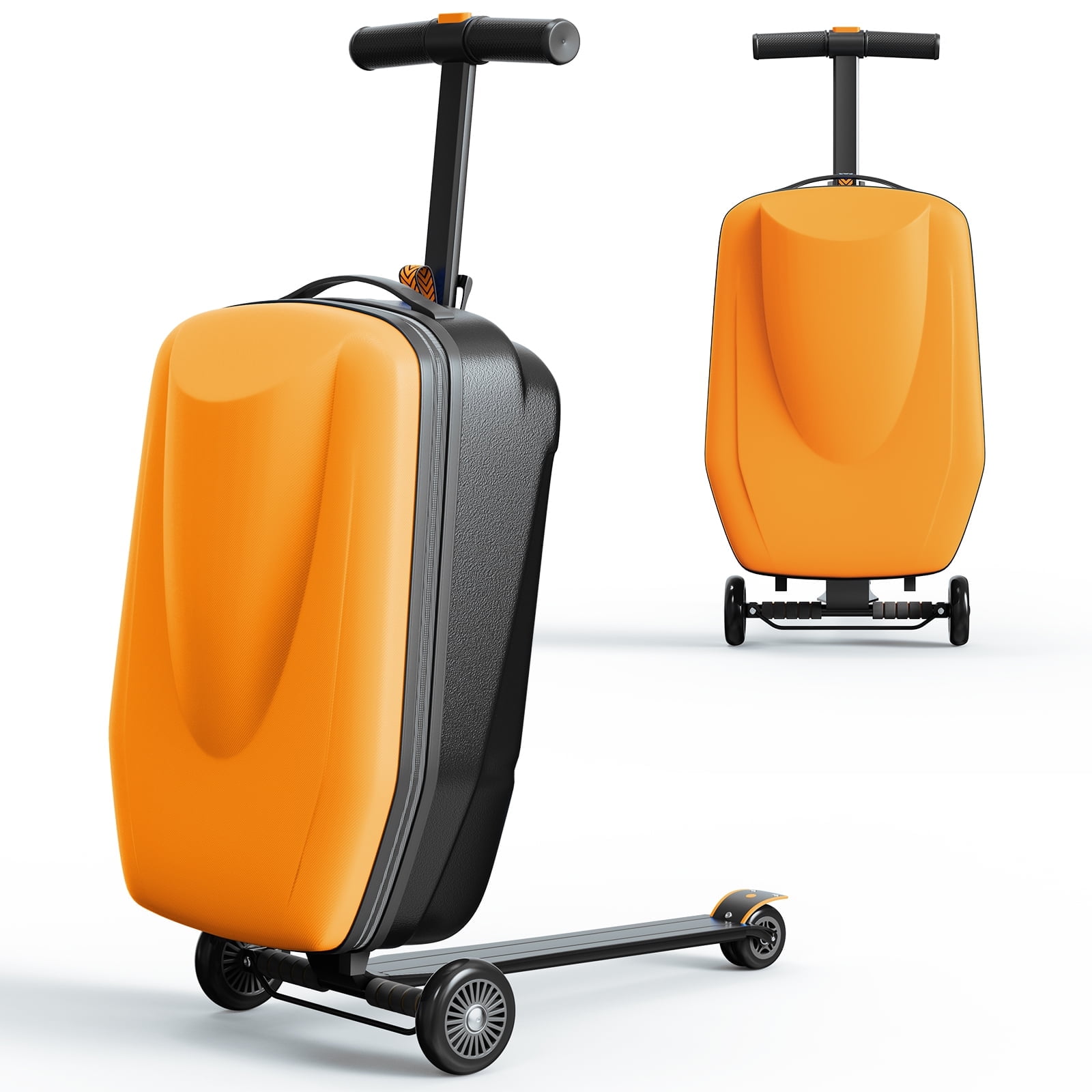 TABU Hard-side Scooter Luggage for Kids Age 7-15,Ride on Suitcase with ...