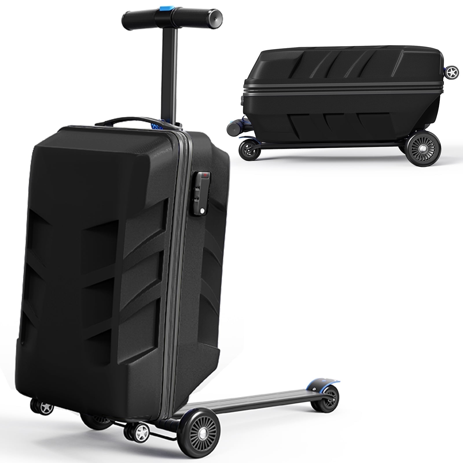 TABU Scooter Luggage for Kids & Adults, Ride on Suitcase with Wheels ...