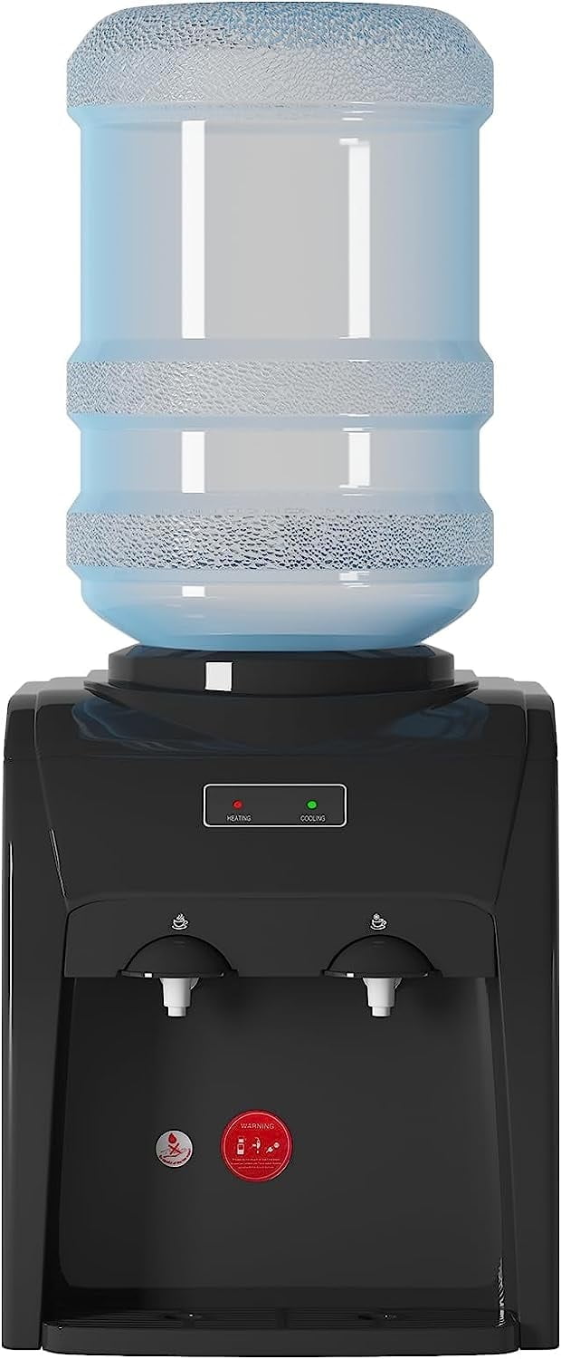 TABU Top Loading Water Cooler Dispenser, Hot & Cold, 38'' Countertop, 3 ...