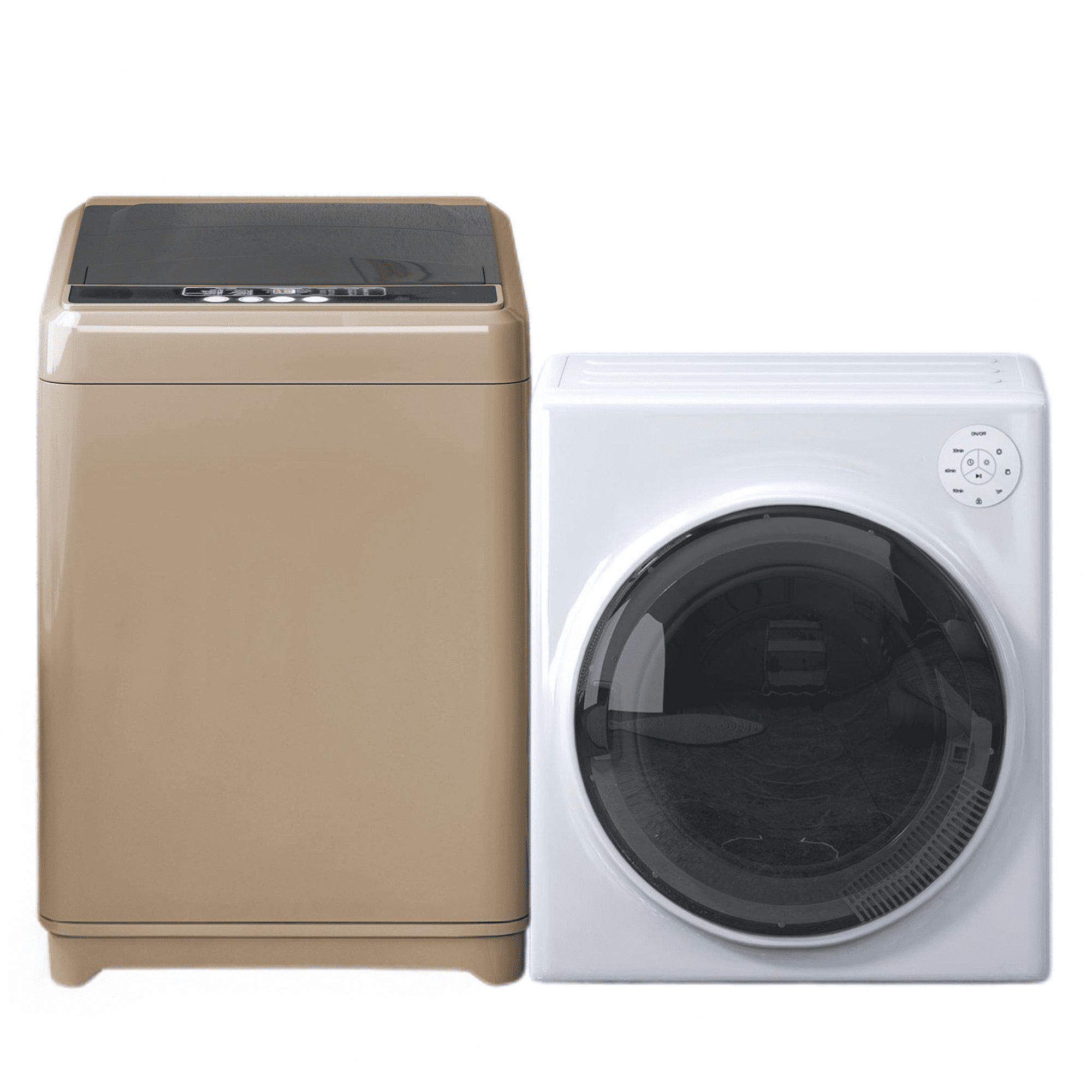 TABU Portable Washer and Dryer Set, 17.6LBS Compact Washing Machine ...