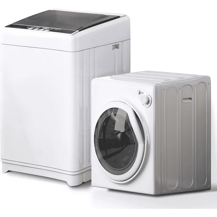 TABU Washer and Dryer Set, 17.6LBS Full-Automatic Washing Machine ...