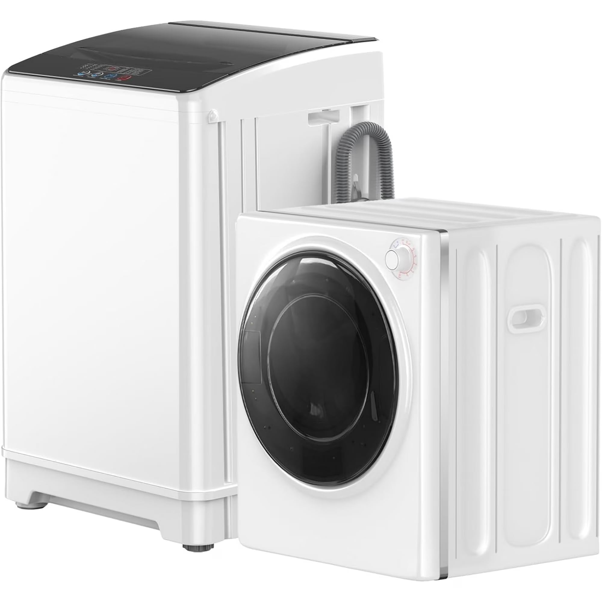 TABU Washer and Dryer Set, 17.6LBS Full Automatic Washing Machine & 8 ...