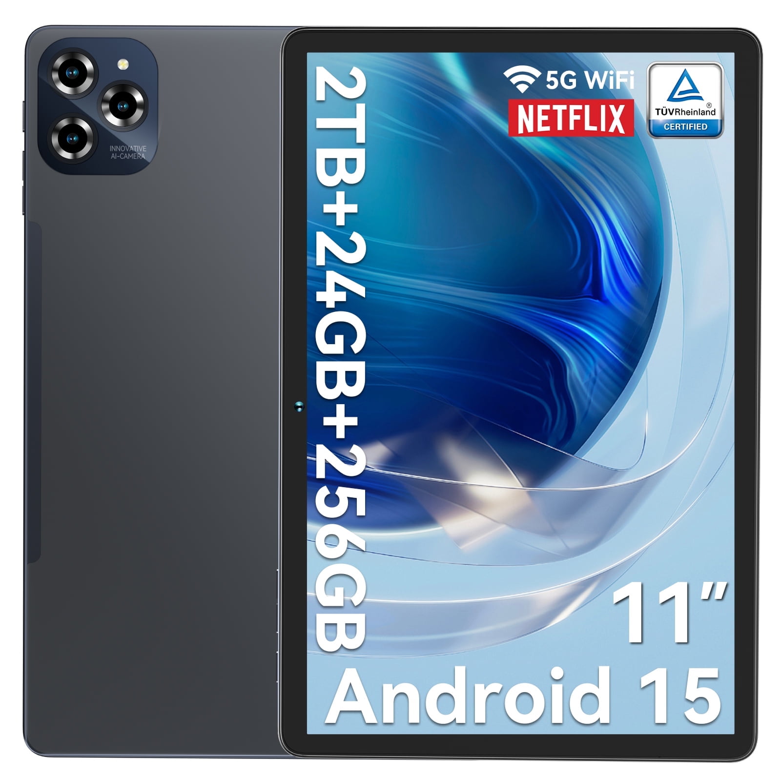 TABWEE Android 15 Tablet 11 inch 8GB+256GB 4G LTE Phone Tablet 5G WIFI ...