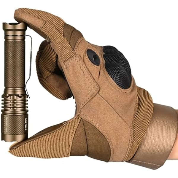 TAC AA Tactical EDC Flashlight, 750 High Lumens Flashlight Rechargeable ...