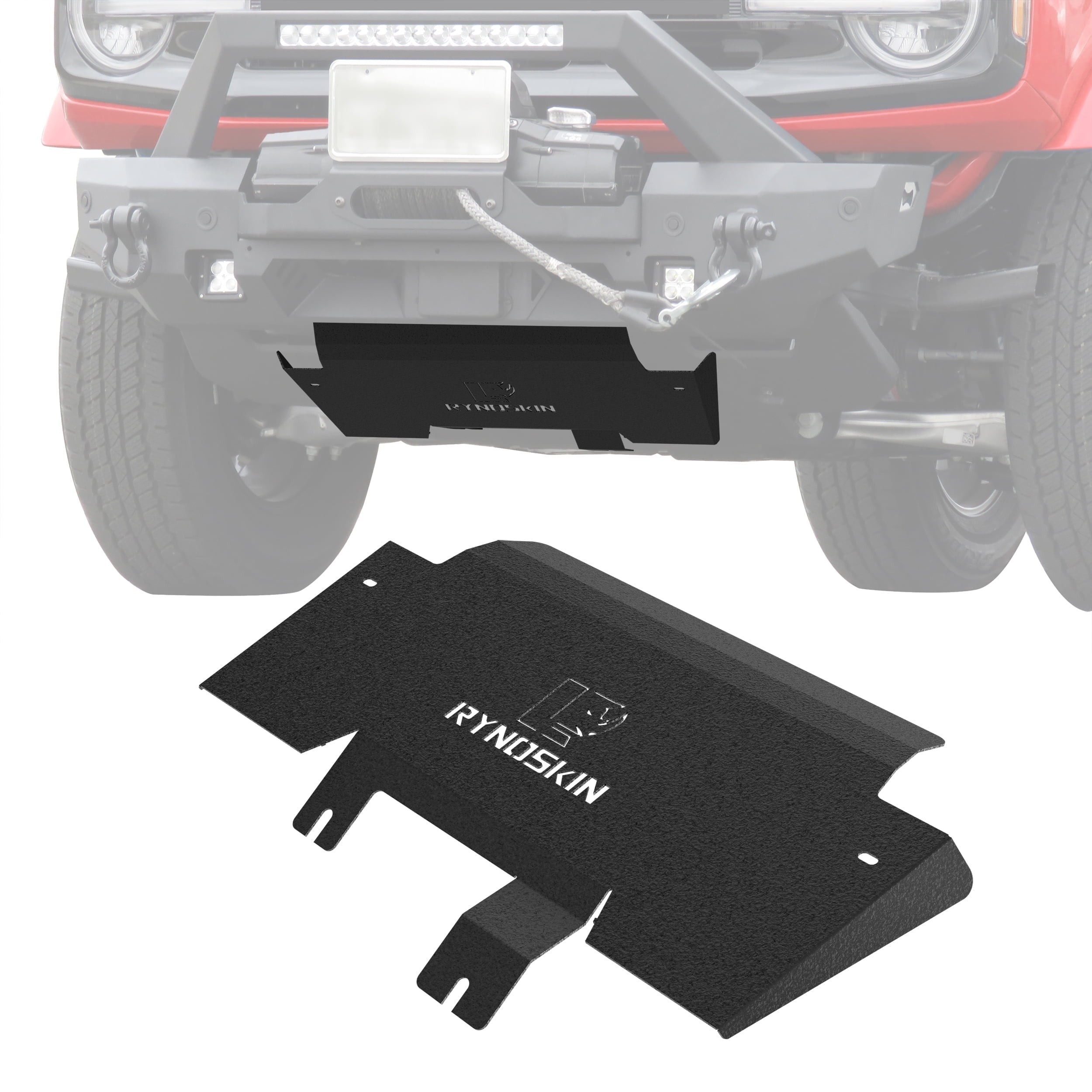 RYNOSKIN Front Skid Plate Compatible with 2021-2025 Ford Bronco, Carbon ...
