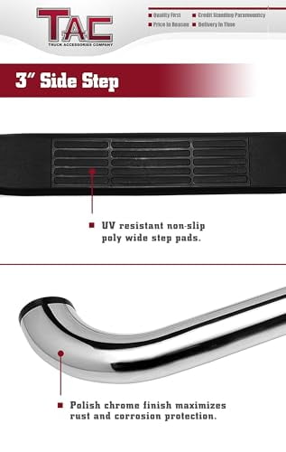 TAC Side Steps Fit Chevy Silverado/GMC Sierra 1999-2018 1500 & 1999-2019 2500/3500 Extended ...