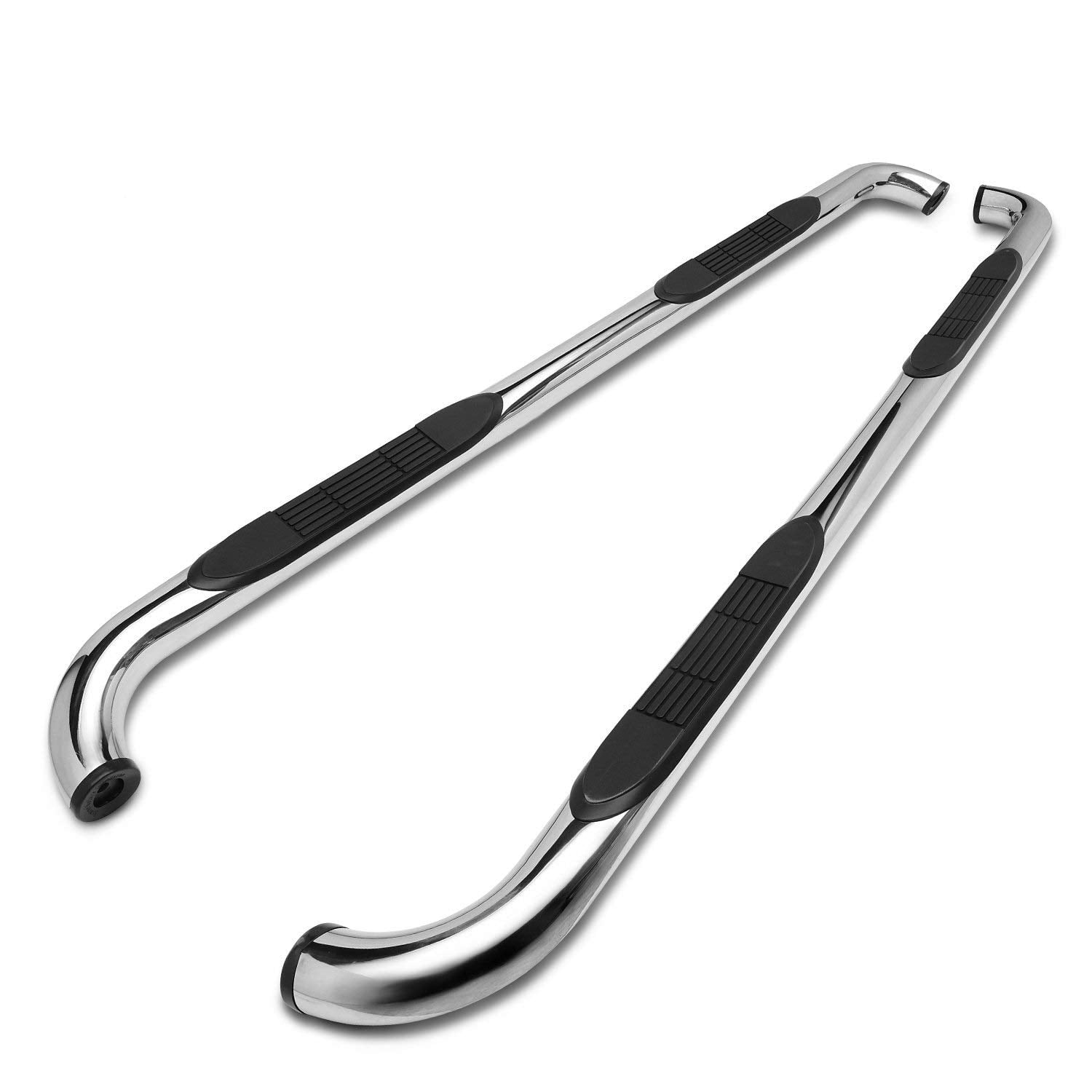 TAC Side Steps for 2019-2024 RAM 1500 Crew Cab, 3" Stainless Steel Nerf ...