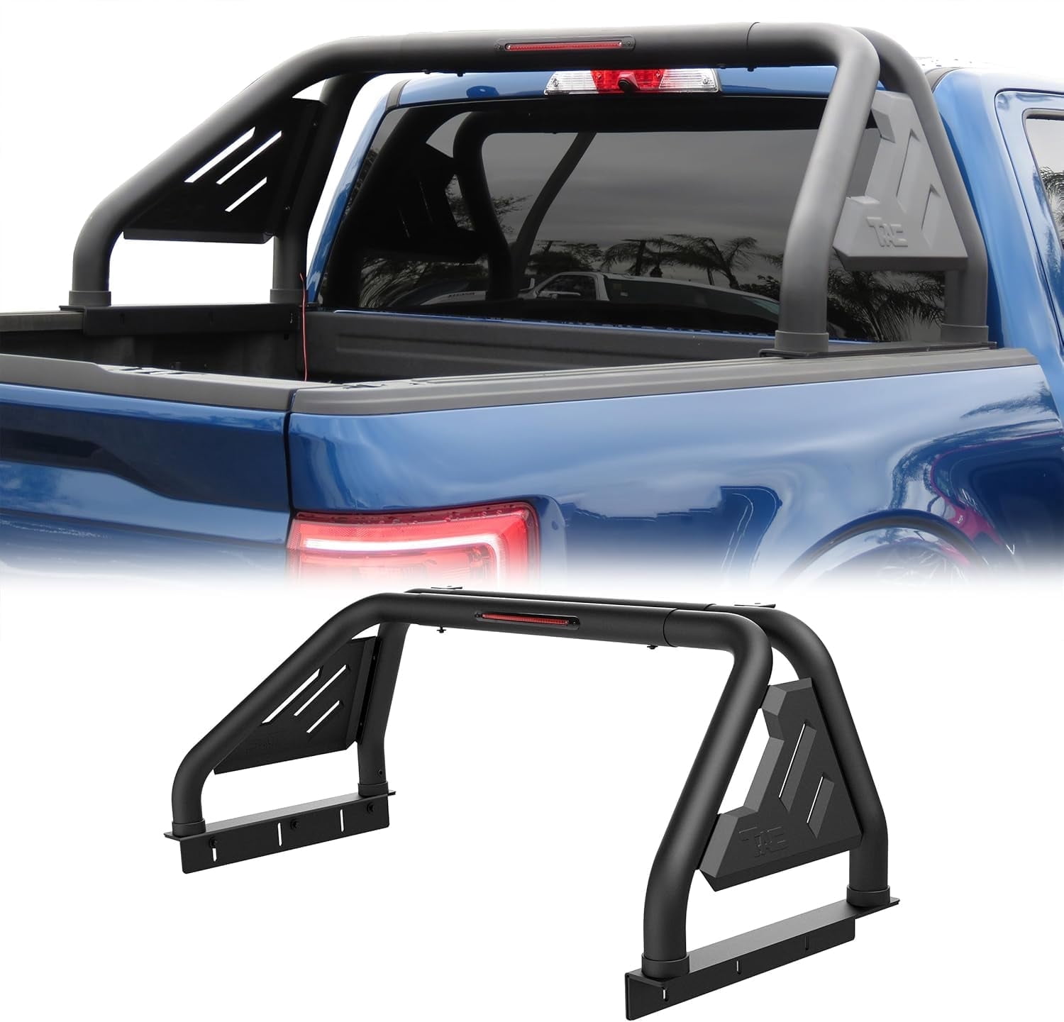 TAC T1 Roll Bar Sport Bar Chase Rack Carbon Steel With Brake Light ...