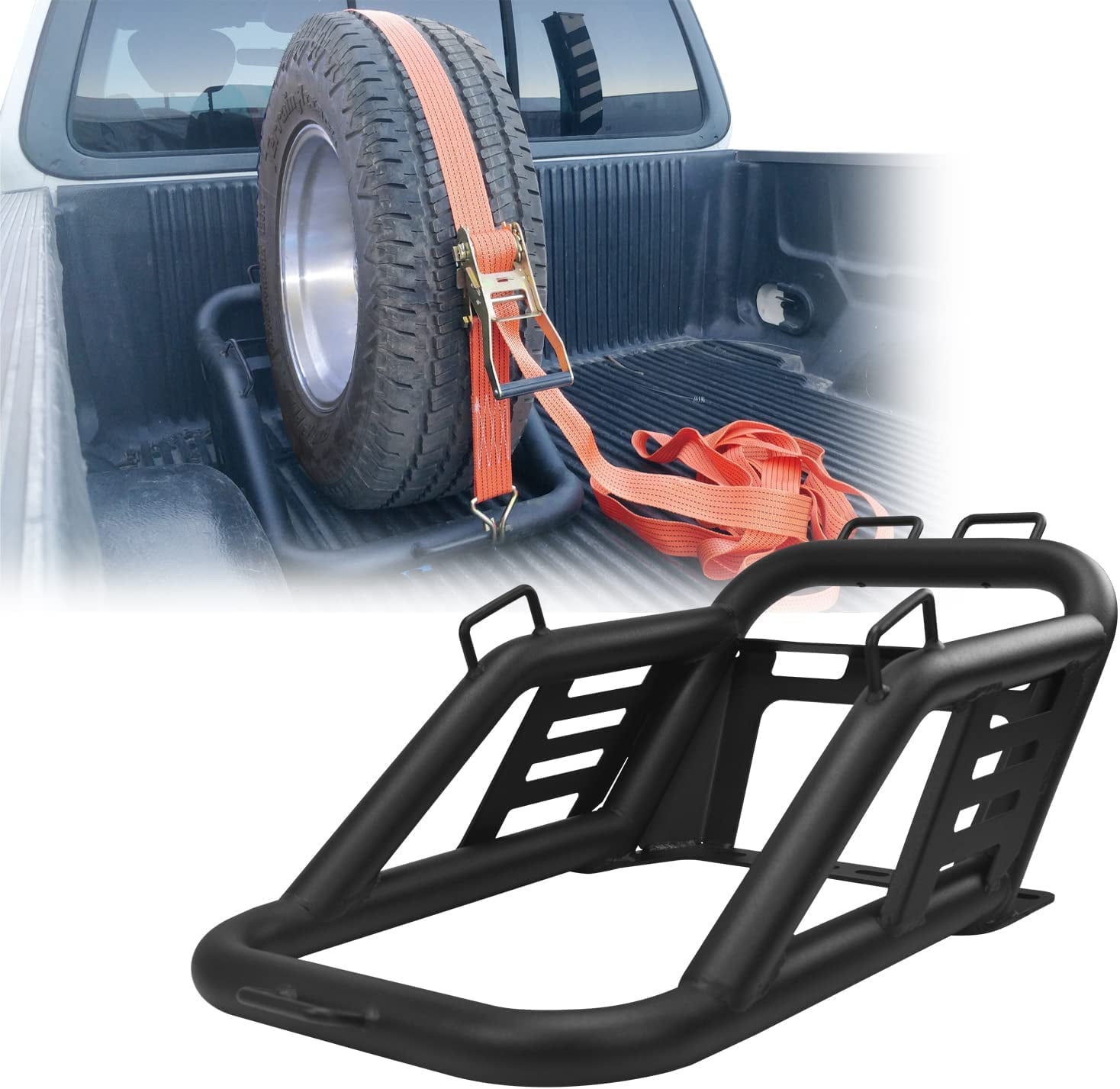 TAC Universal Spare Tire Carriers Heavy Duty Pickup Truck Spare Tire ...