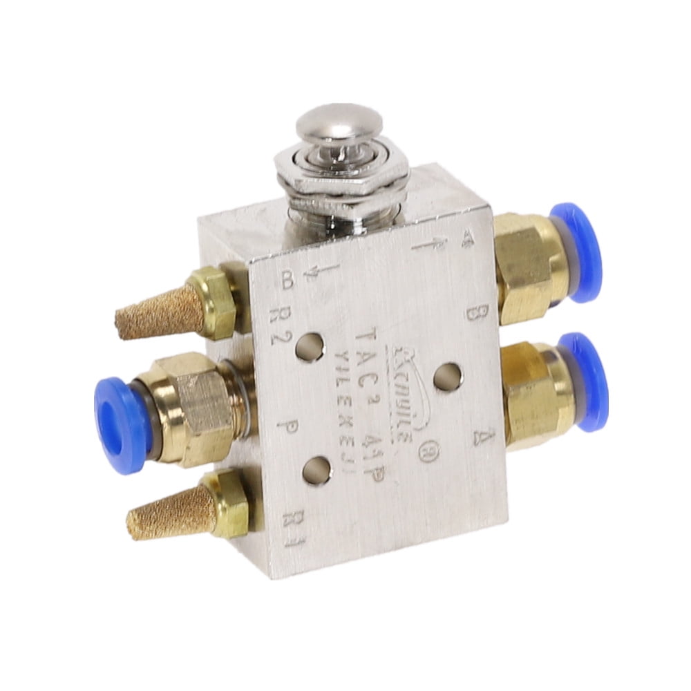 TAC2-41P 1/8" Male thread 2 Position 5 Way Metal Push Button Switch ...