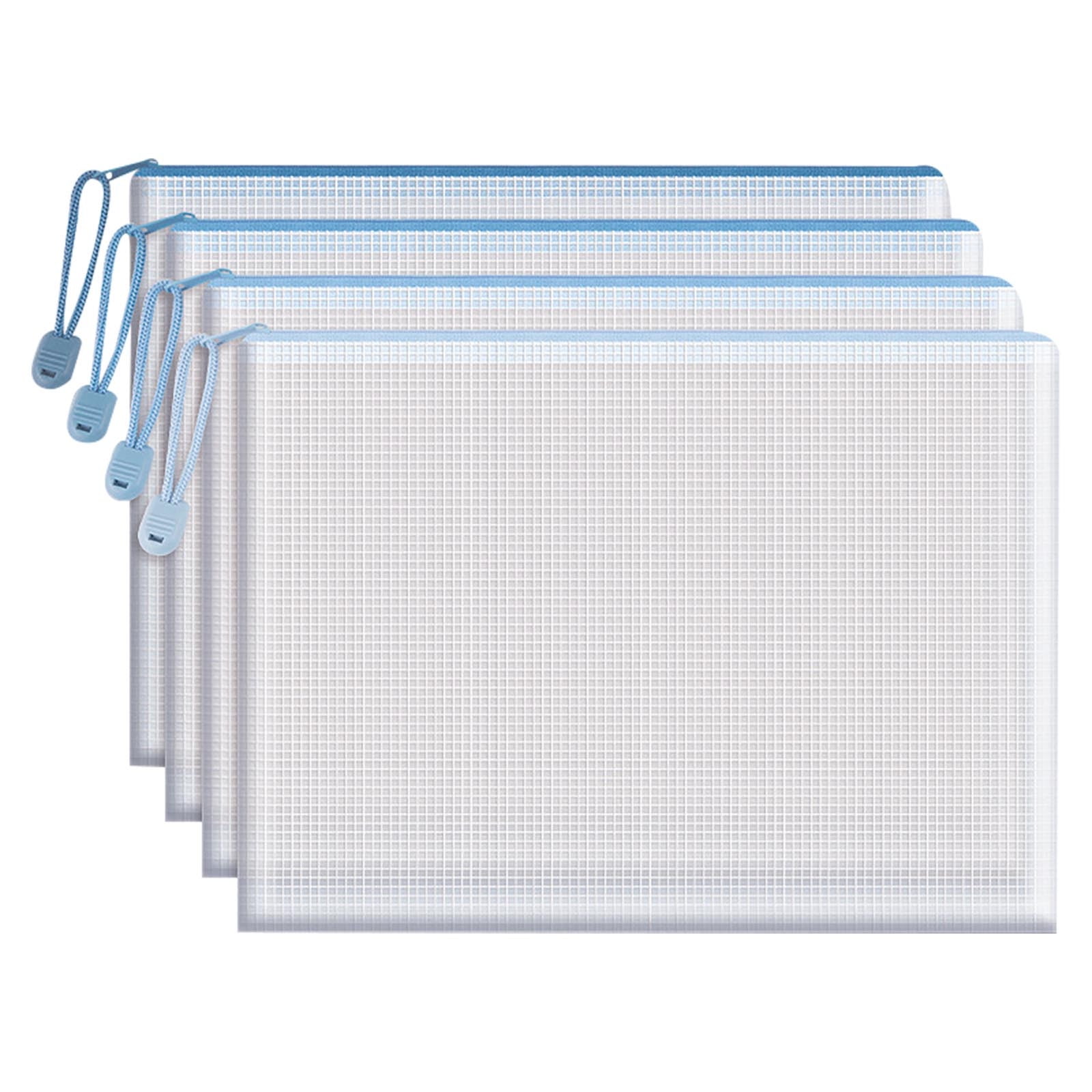 TACILIP A4 File Bag Transparent Document Storage Bag Zipper Archive Bag ...