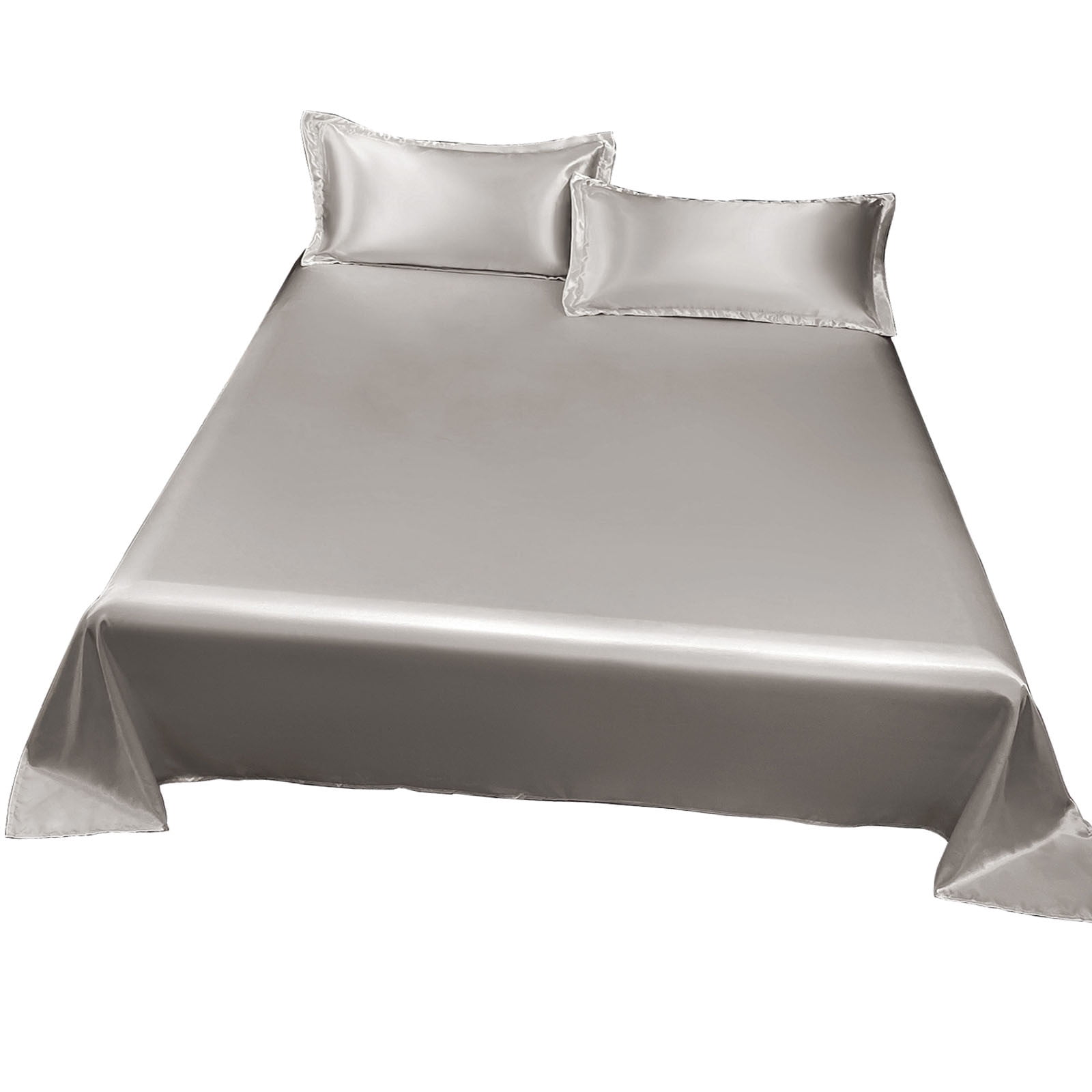 TACILIP Bedspreads, Ice Silk Bed Sheet Pillows Case 3-piece Set - Silky ...