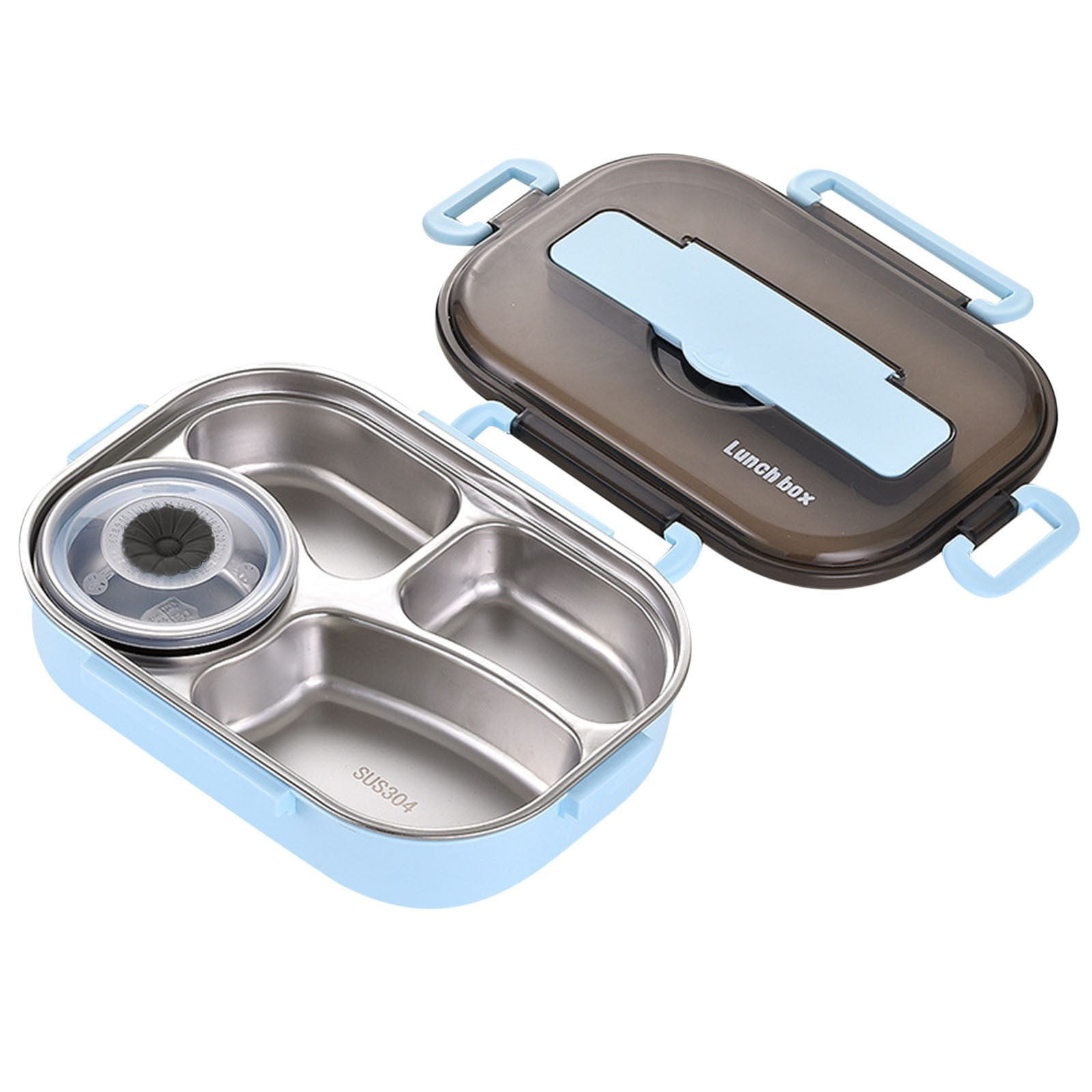 TACILIP Bento Boxes, Thermal Insulation Bento 4 Grids With Soup Bowl ...