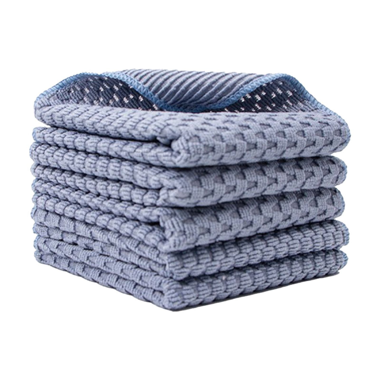 TACILIP Cleaning Cloths, Pinstripe Cleaning Wipes Household ...