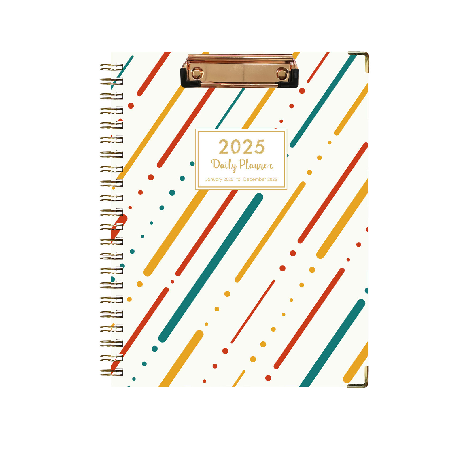 TACILIP Clipboard A4 Notebook 2025 English Notepad Coil Diary Planner ...