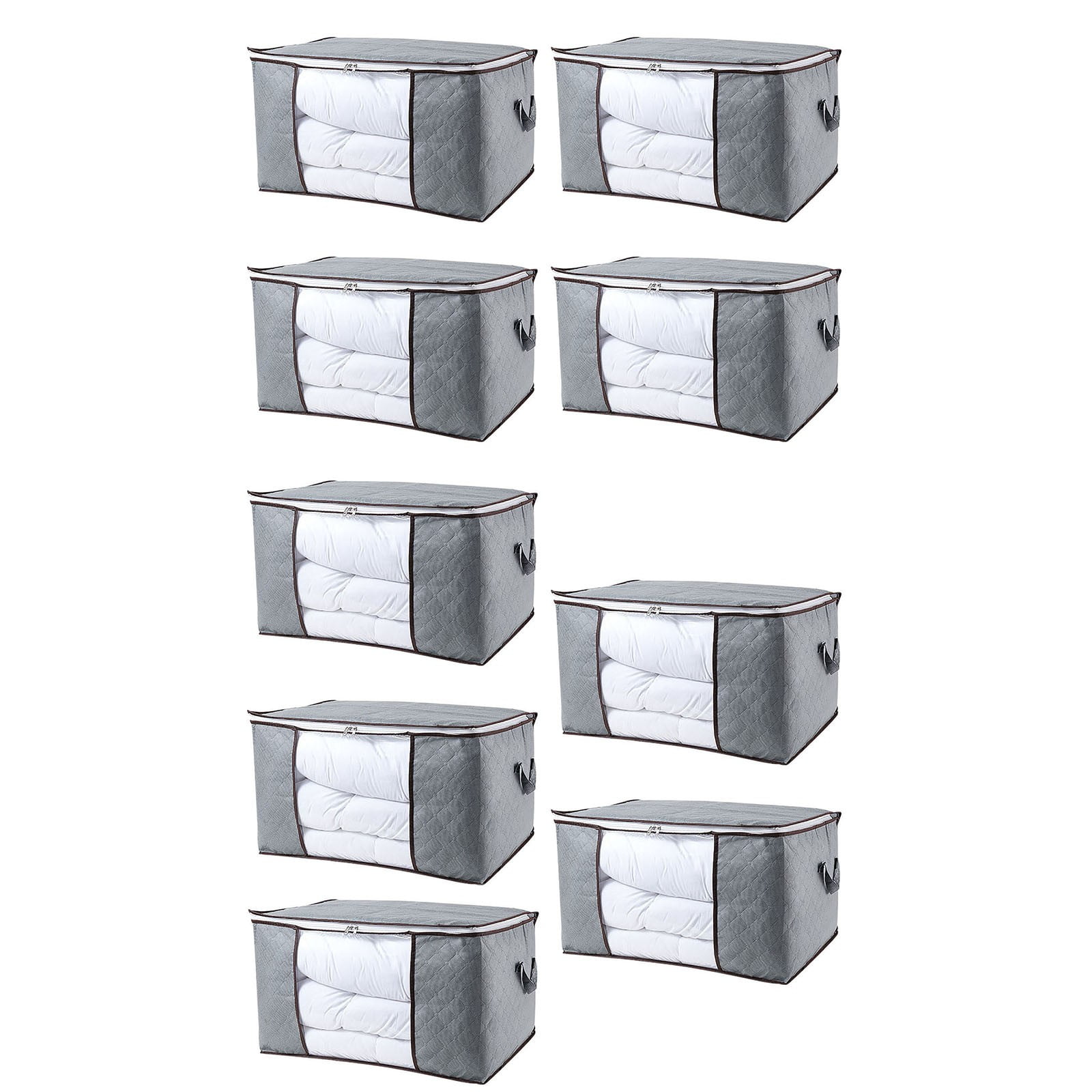TACILIP Closet Organizers and Storage, 9pc Visual Storage Bag Quilt ...