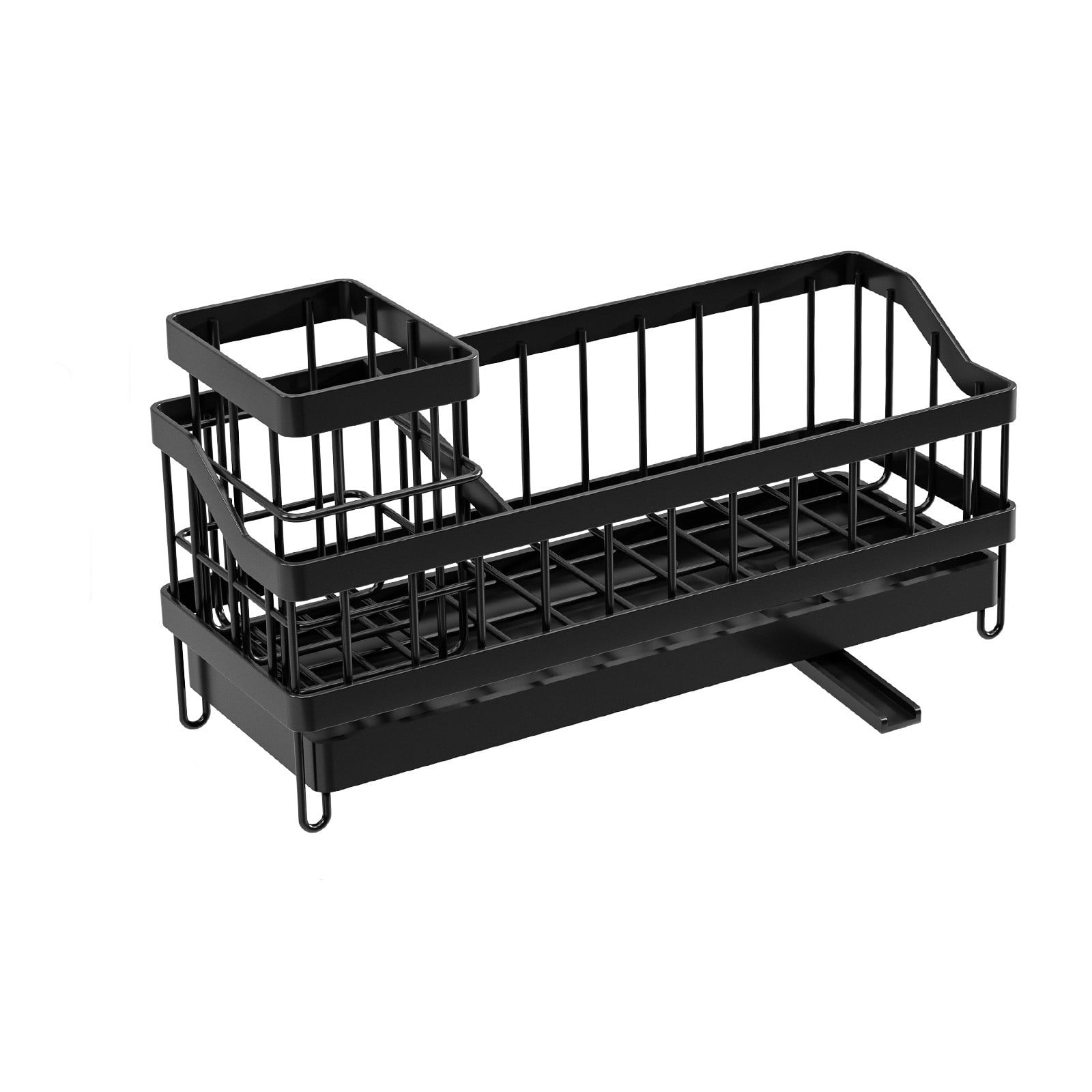 TACILIP Dishwashing Sponge Rack No Hole Wall Mounted Long Brush Storage ...