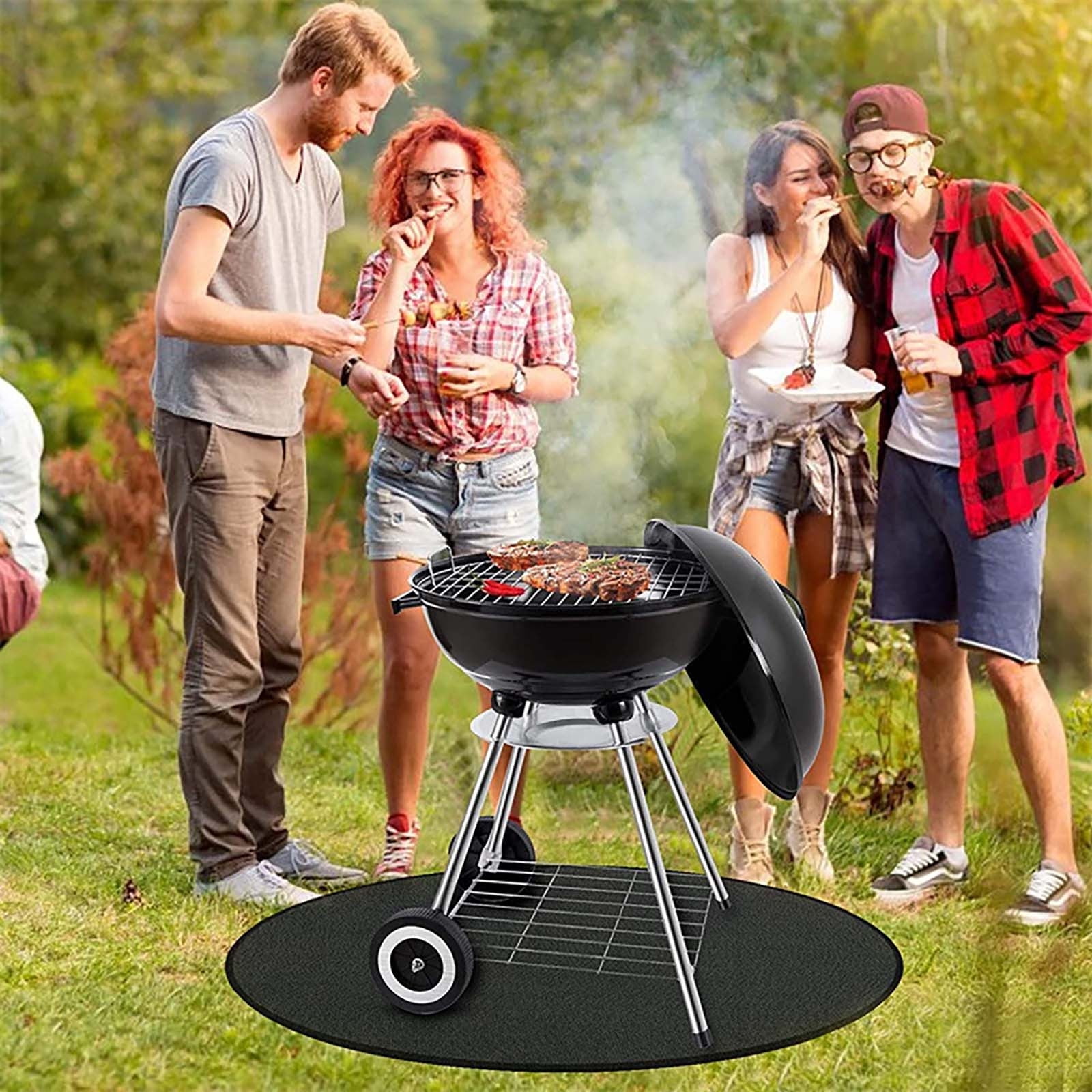 TACILIP Durables Fire Proof Mat for Safe Barbecue Experience High ...