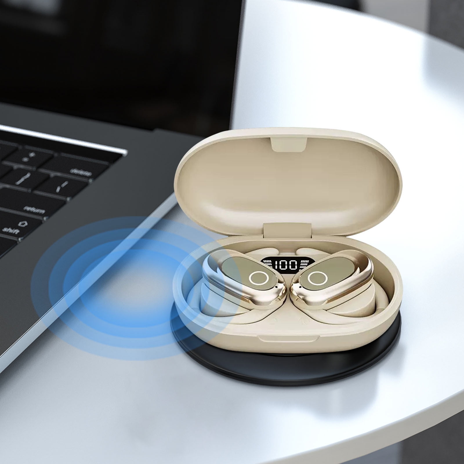 TACILIP Ear Buds, Good Quality Noise Cancelling Over The Ear Bluetooth ...