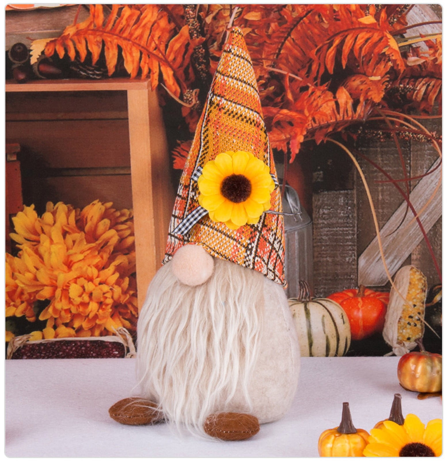 TACILIP Fall Decor, Summer Flowers Ornaments Faceless Doll Decoration ...