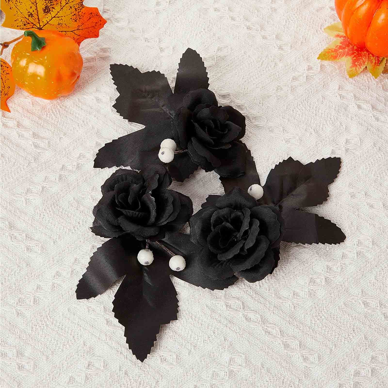TACILIP Halloween Decor, Halloween Maple Leaf Pumpkin Wreath Horror ...