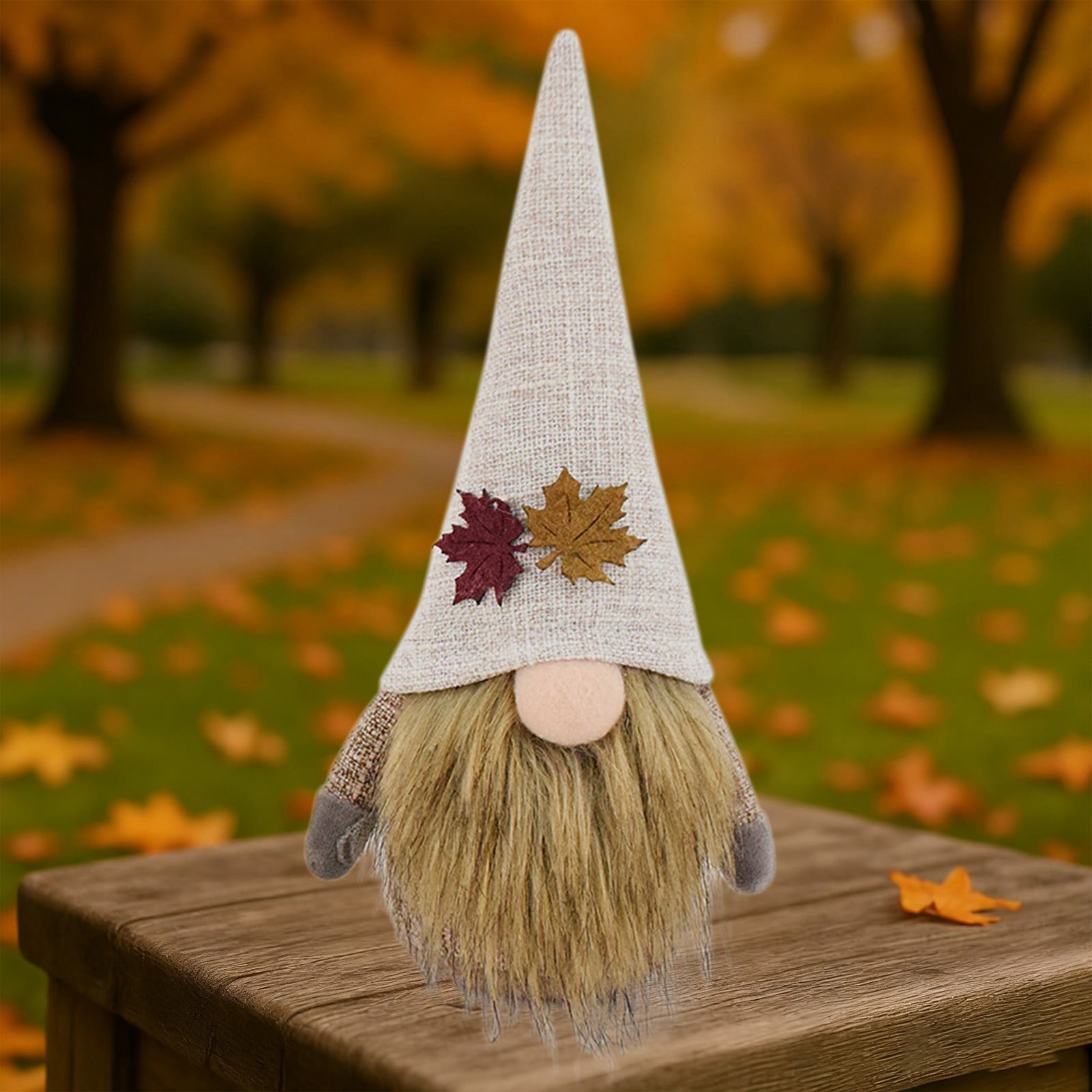 TACILIP Home Decor, Maple Leaf Rudolph Faceless Doll Figure ...