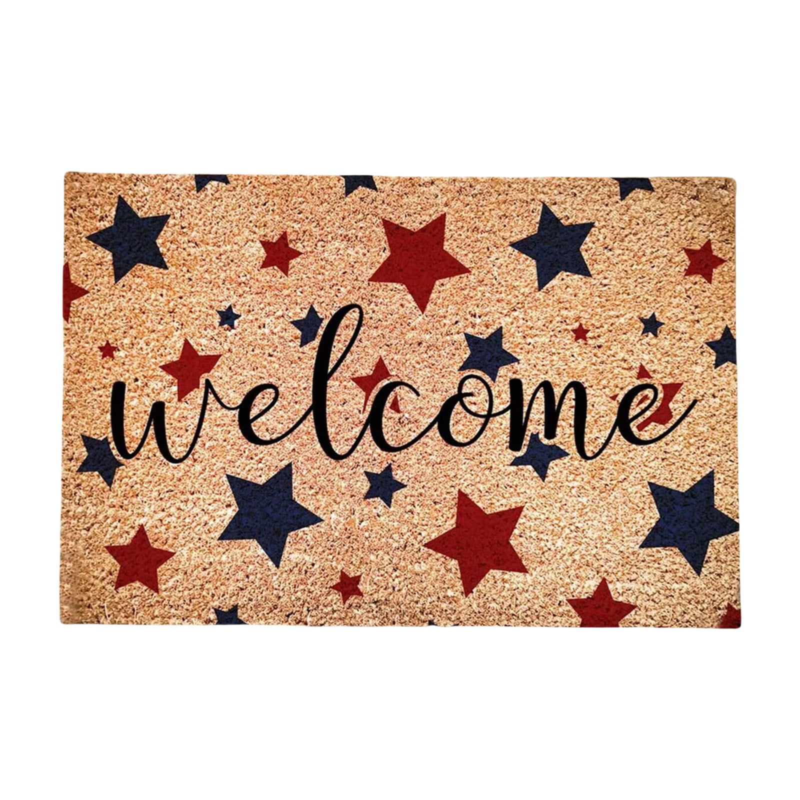 TACILIP Independence Day English Letter Floor Mats Entrance Door Mats ...