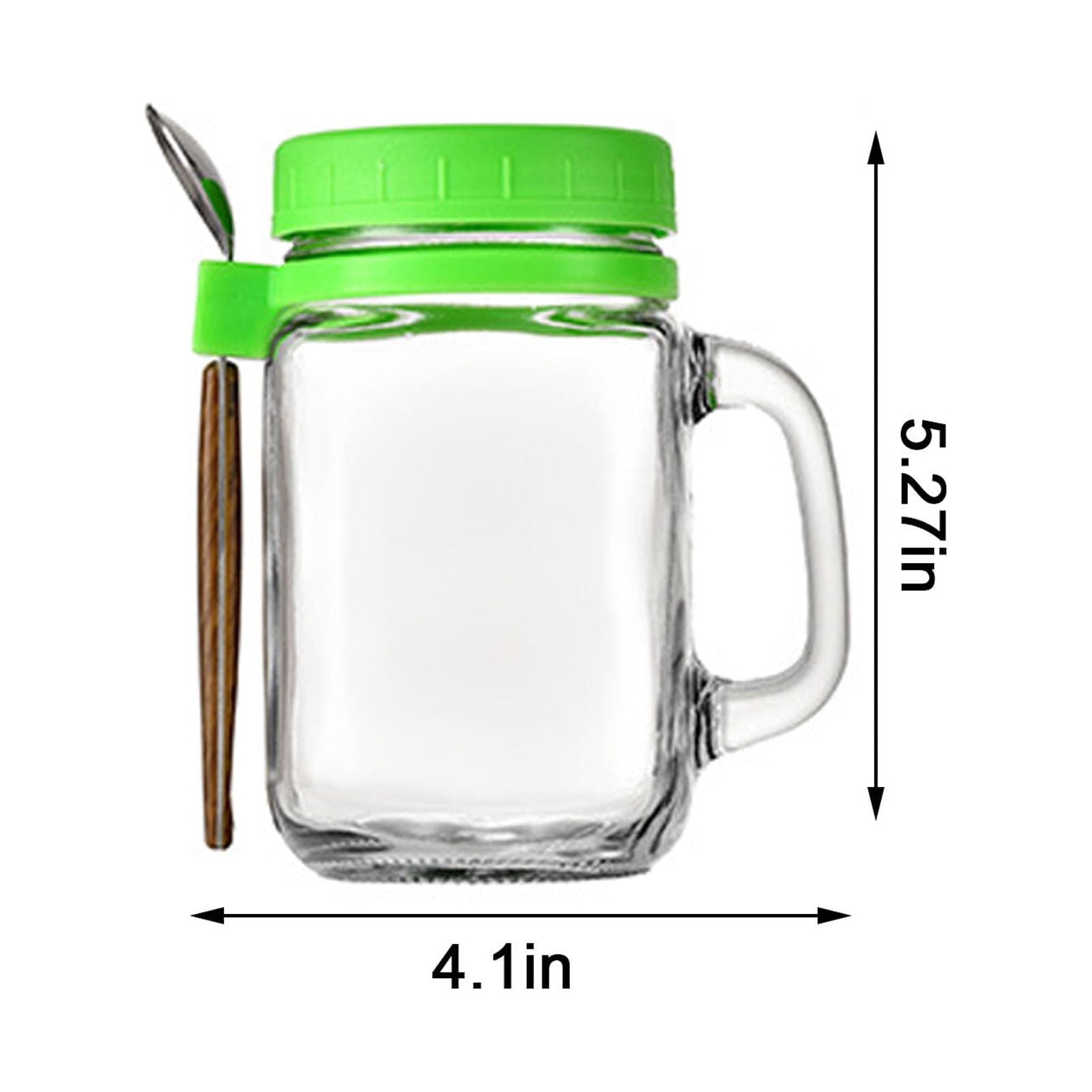 TACILIP Kitchen, Portable Handle Overnight Oats Jars, Overnight Oats ...