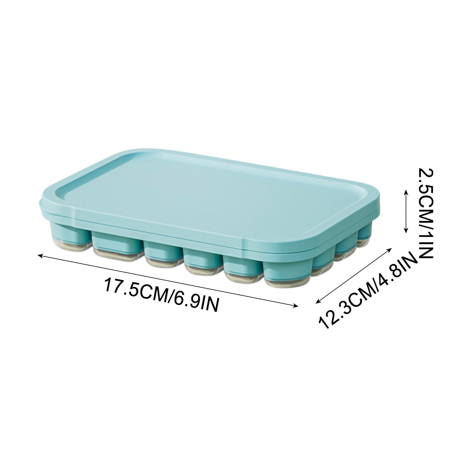 TACILIP Kitchen, Silica Gel Ice Tray Film with 22-cell Ice Box with Lid ...