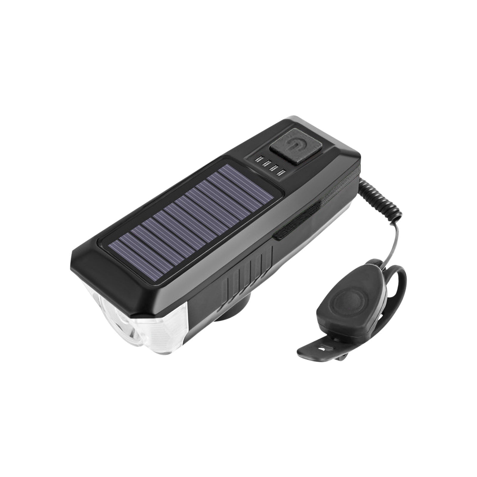 TACILIP Light Headlight Solar Horn Light USB Rechargeable Headlight ...